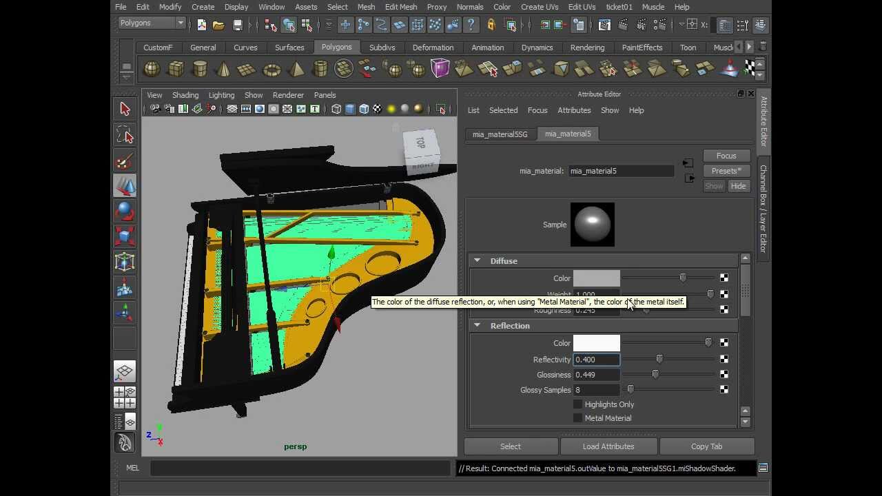 Create a Grand Piano in Maya Lesson 33 - YouTube