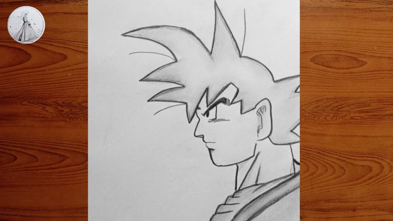 Easy goku drawing for beginners | How to draw Goku step by step | How ...