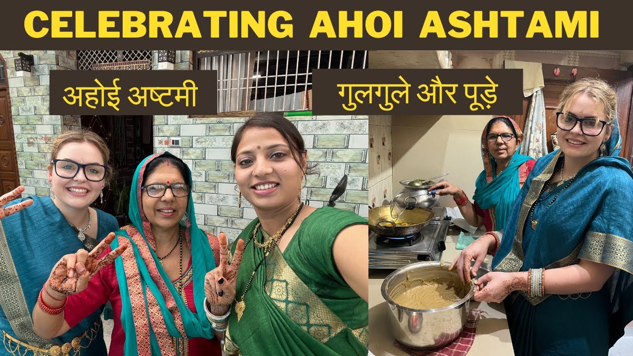 CELEBRATING AHOI ASHTAMI | MAKING GULGULE AND PUDE | 2023 - YouTube