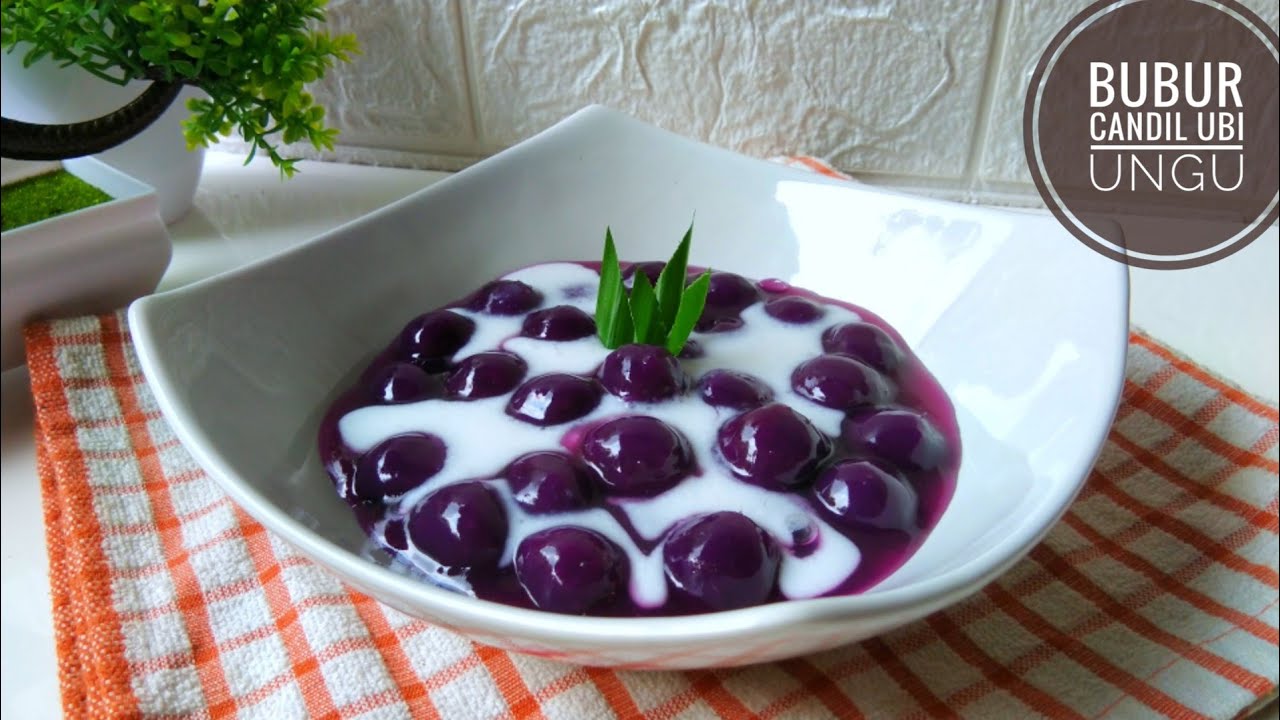 RESEP BUBUR CANDIL UBI UNGU (KOLAK BIJI SALAK UBI UNGU) EMPUK LEMBUT ...