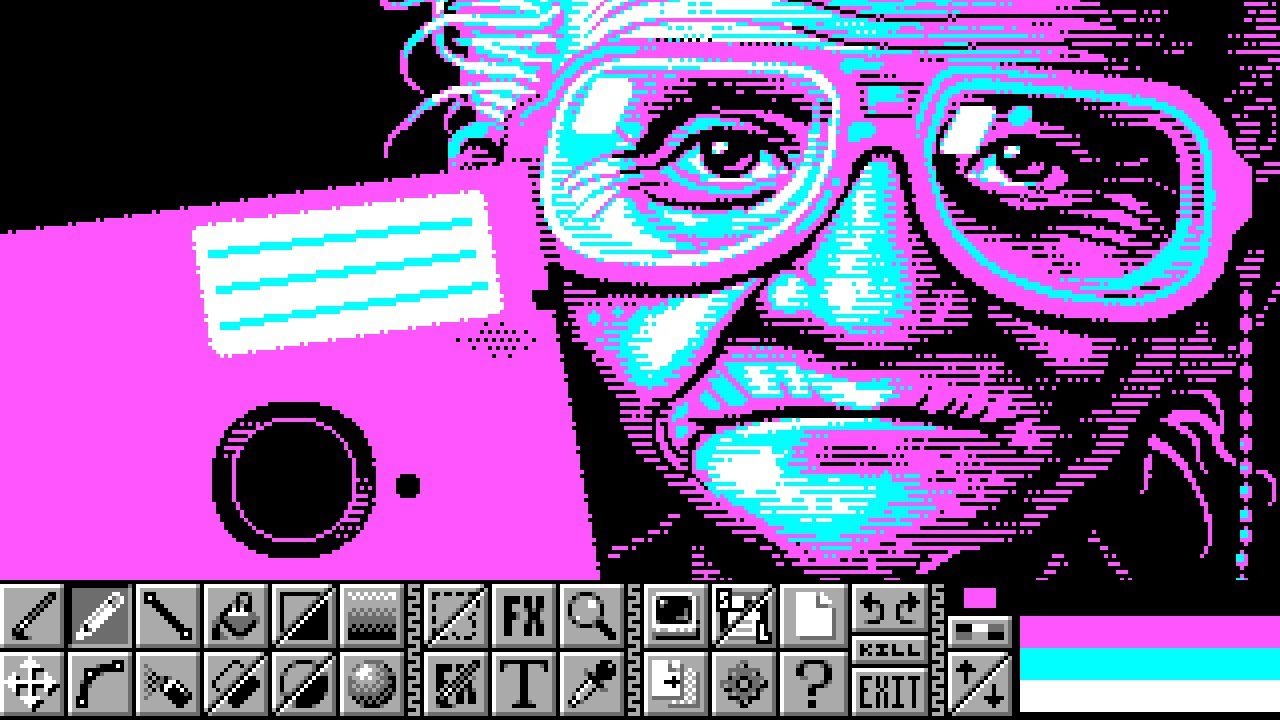 CGA Pixel Art Timelapse: 1982 Called, They Want Their Gfx Compo Entry ...