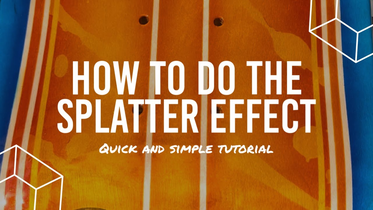 How to do the splatter effect!! QUICK EASY tutorial on this effect that ...