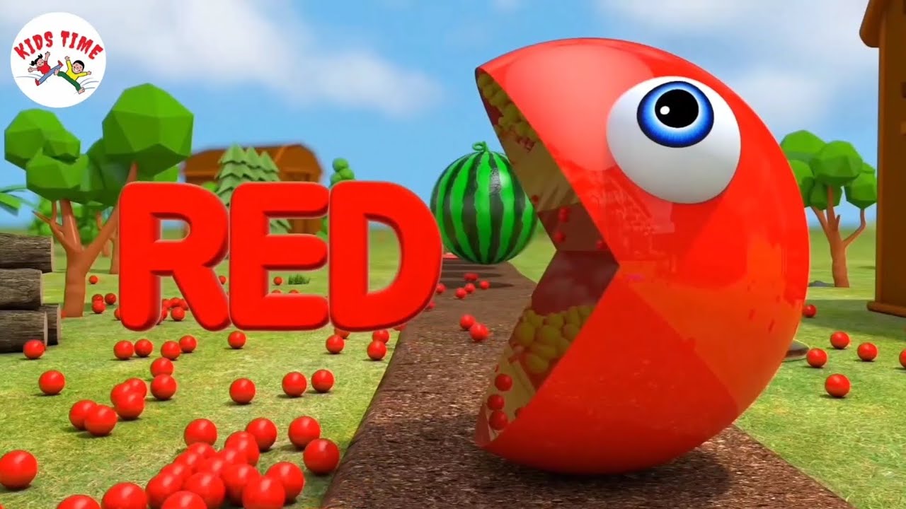 Learn Colors Name with Pacman - YouTube