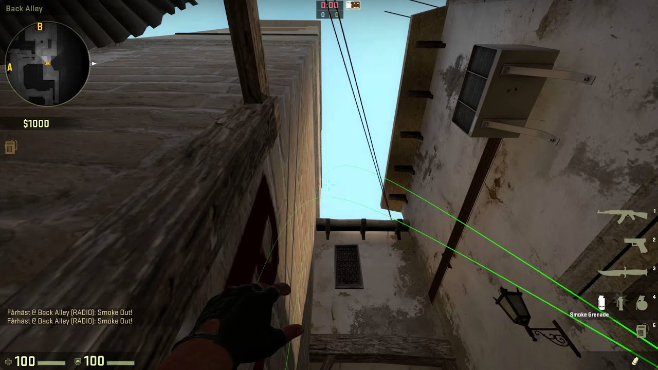 CS:GO | Mirage - Terrorist B Smokes - YouTube