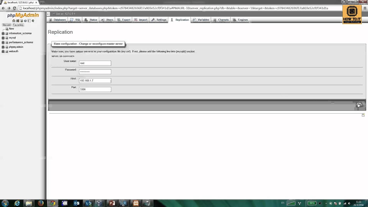 คลิปที่-0022-เปิดการใช้งาน mysql replication - YouTube