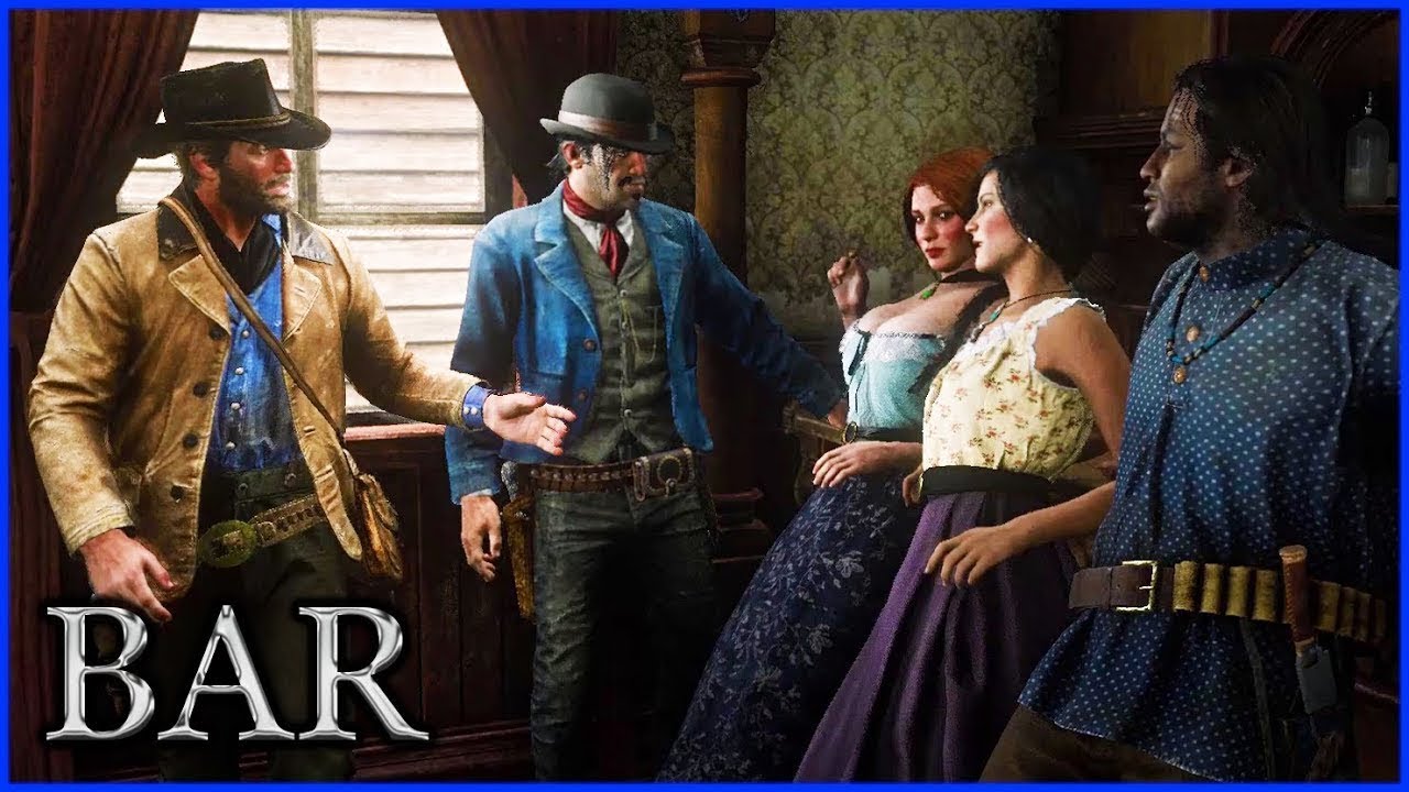 RED DEAD REDEMPTION 2 - Bar Fight / Americans at Rest (RDR2|No ...