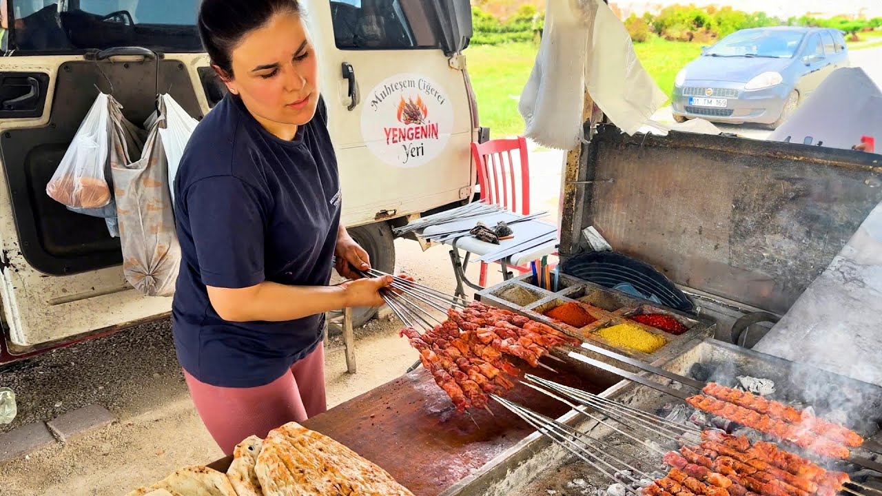 This Woman is the Best Kebab Master in the City! Amazing Street Food ...