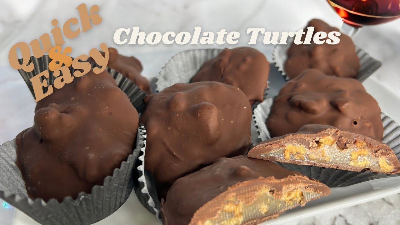 How To Make Chocolate Turtles Candy- It's So Easy, Anyone Can Do It ...