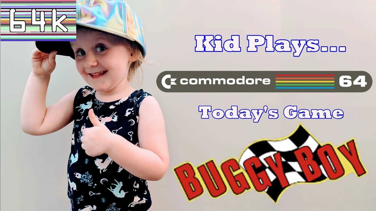 Kid Plays "Buggy Boy" on the Commodore 64 - YouTube