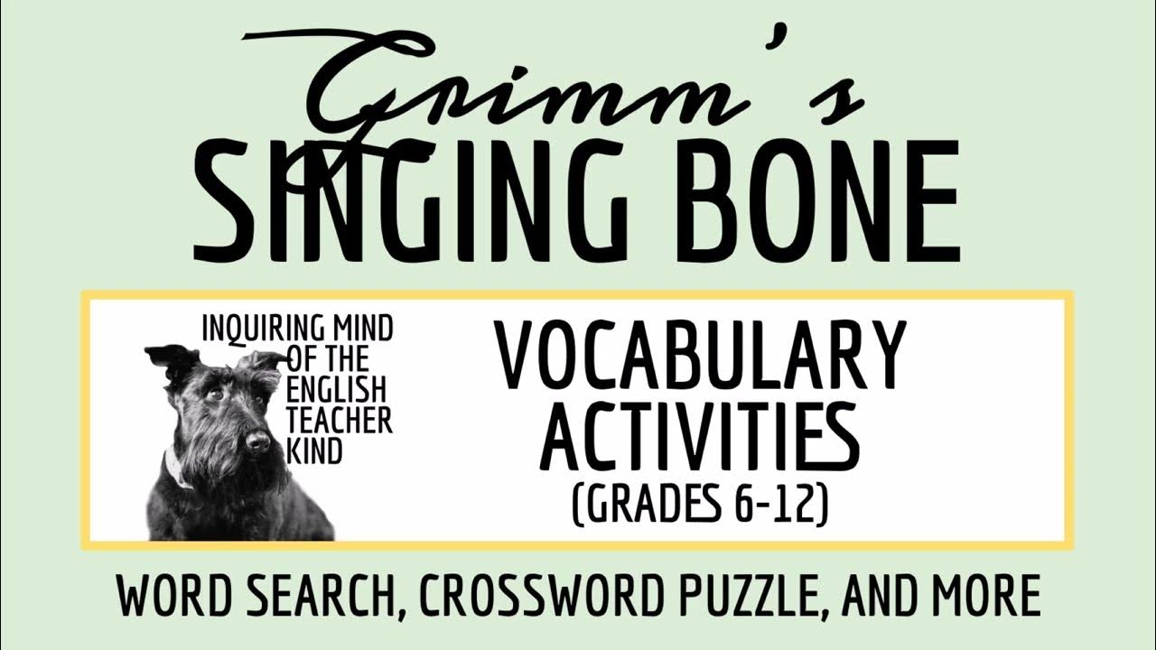 "The Singing Bone" by the Brothers Grimm Vocabulary Games (Fairy Tale ...