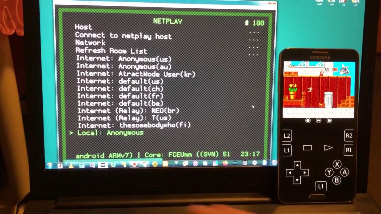 Retroarch Windows 7 and Android NES wifi multiplayer - chip & dale ...