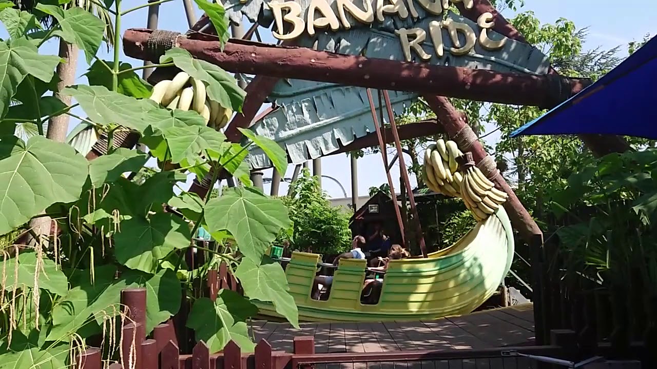 Mr Monkeys Banana Ride Thorpe Park Resort, July 2018 - YouTube