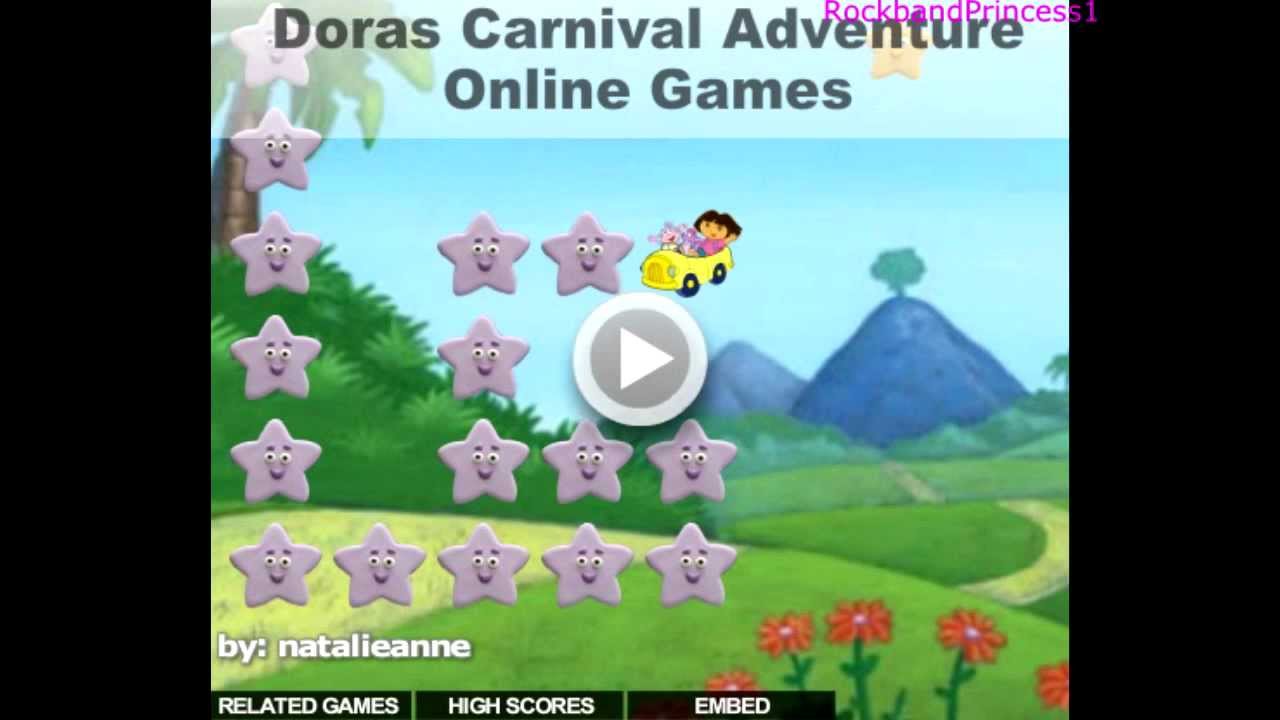 Dora Online Games Dora The Explorer Carnival Adventure Game - YouTube