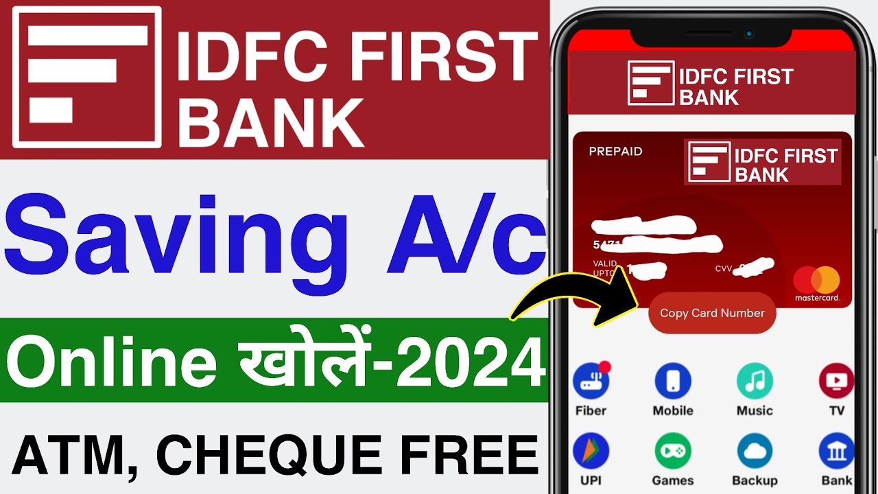 idfc online account opening 2024 | idfc first bank savings account open ...
