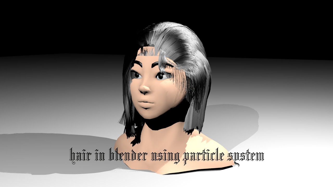 hair in blender using particle system - YouTube