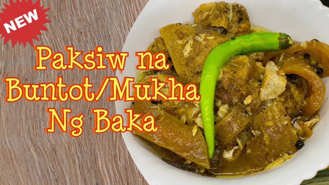 Paksiw na Buntot/Mukha ng Baka ♨️ - YouTube