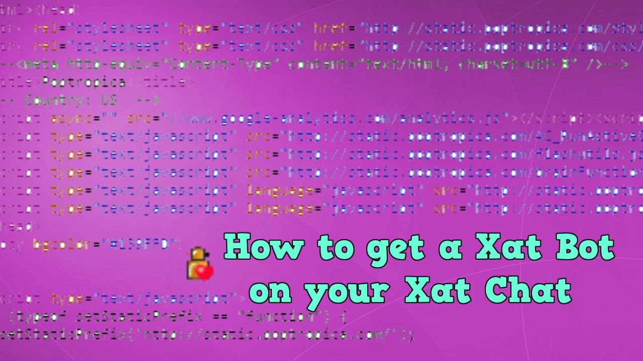 How to get a Xat Bot on your xat chat!!! - YouTube