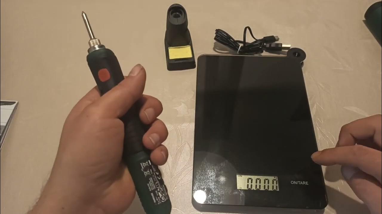 Parkside PLKA 4 B3 аккумуляторный паяльник 4 V на элементе 18650 - YouTube