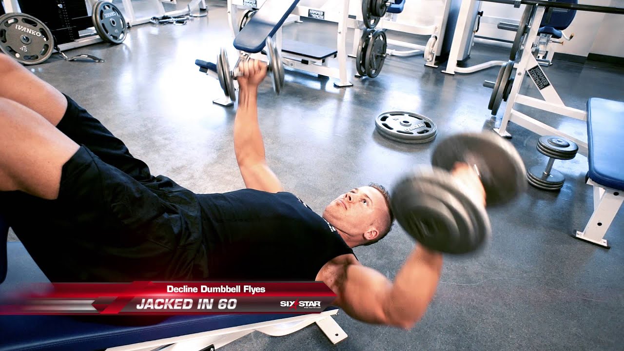 Jacked in 60: Phase 1 Day 1: Decline Dumbbell Flyes - YouTube