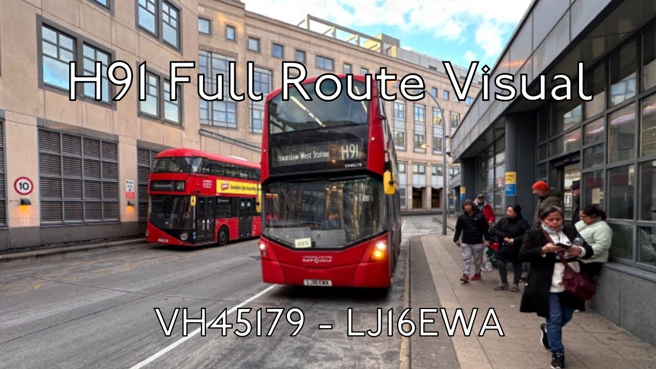 FULL ROUTE VISUAL - H91 - Hammersmith → Hounslow West - RATP Group ...