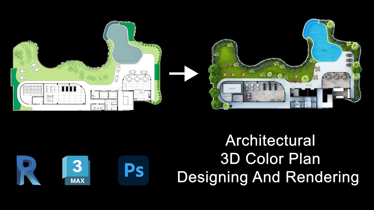 Architectural 3D Realistic Color Floor Plan Designing and Rendering ...