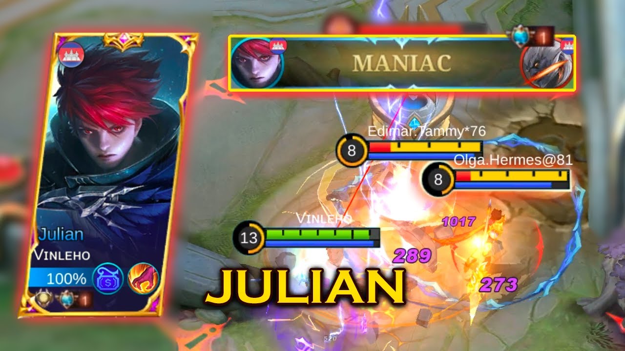 JULIAN MANIAC!!! | Top 1 Global Julian | MLBB - YouTube