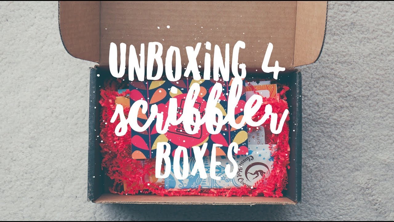 UNBOXING SCRIBBLER BOX | OCTOBER - JANUARY | #AUTHORTUBE - YouTube