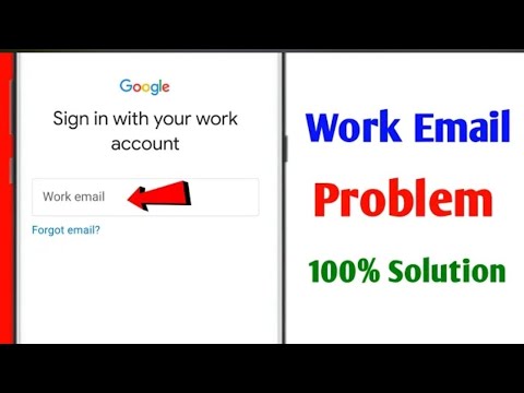 work email problem 100% Solution || create new gmail account not showin ...