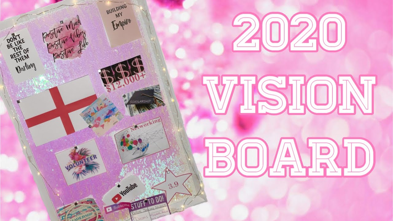 2020 VISION BOARD & GOAL SETTING - YouTube