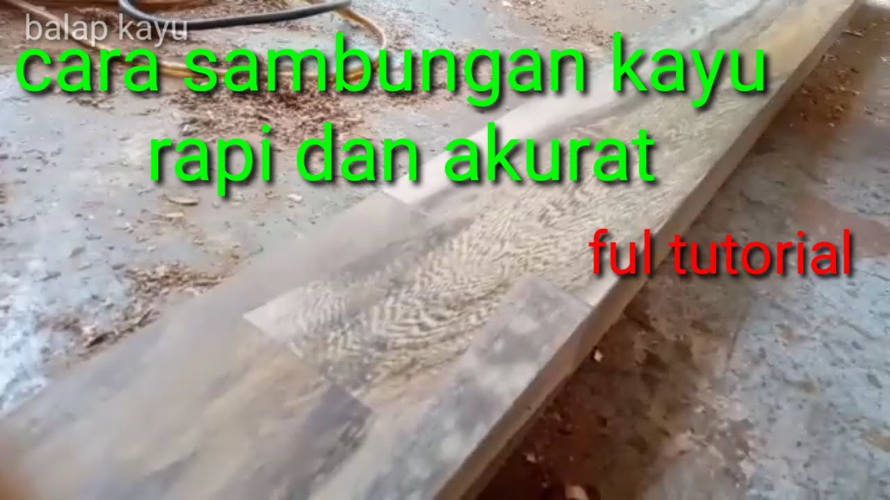 Cara nyambung balok kayu untuk kusen pintu yang akurat - YouTube
