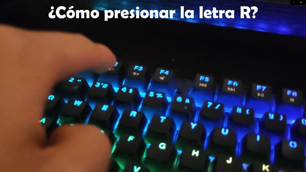 Cómo apretar la letra R | Como presionar la letra R | #TUTORIAL - YouTube
