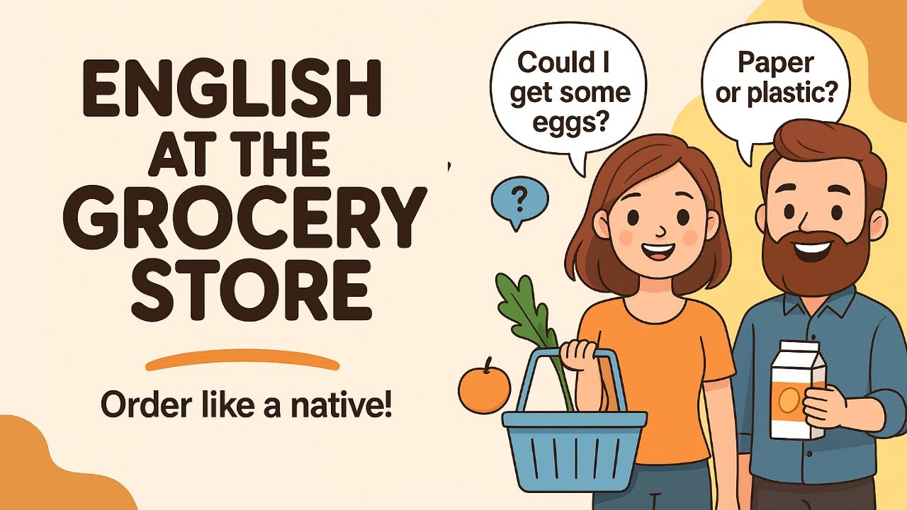 Learn English at the Grocery Store 🛒 | Easy Conversation Practice for ...