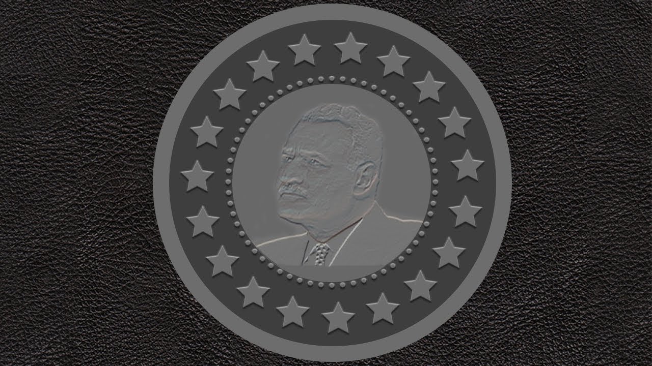Photoshop : How To Create A Metal Coin With Your Face Engraved - YouTube