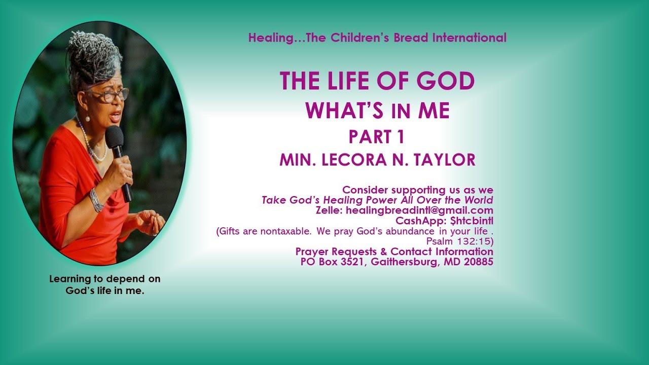 The Life of God - What's in Me Part 1 - YouTube