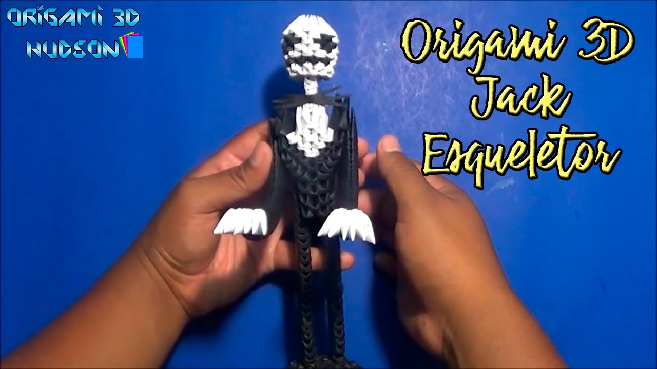 Origami 3D Jack Esqueletor - YouTube