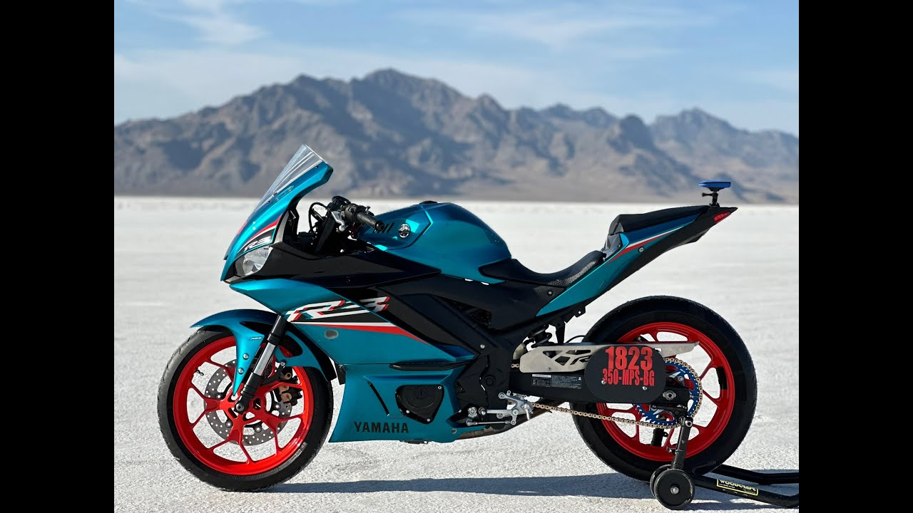 World's Fastest Yamaha R3! SIX Land Speed Records set at Bonneville ...