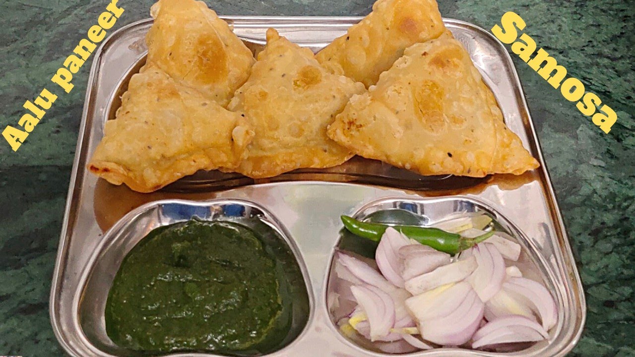 aloo paneer samosa recipes-chatpata and spicy samosa-how to make samosa ...
