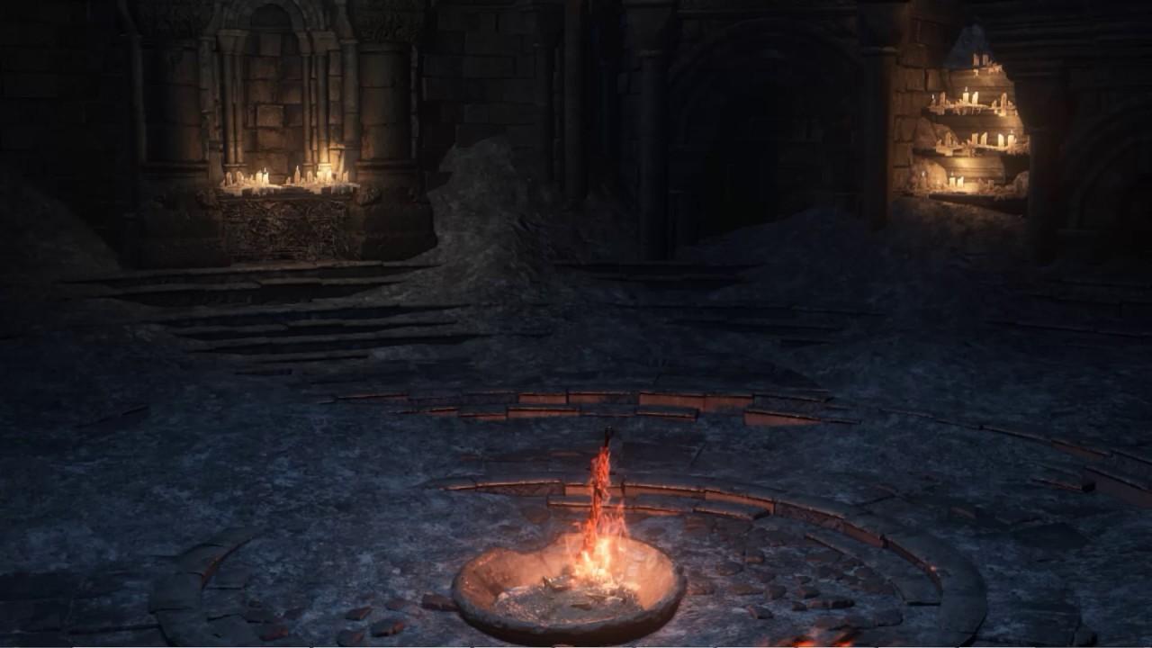 Firelink shrine wallpaper preview from wallpaperswe - YouTube