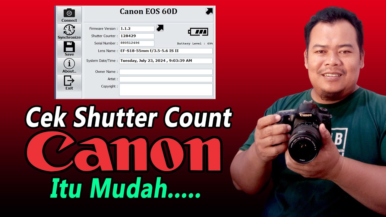 Cara Cek Jumlah Shutter Kamera Canon | Shutter Count Canon - YouTube