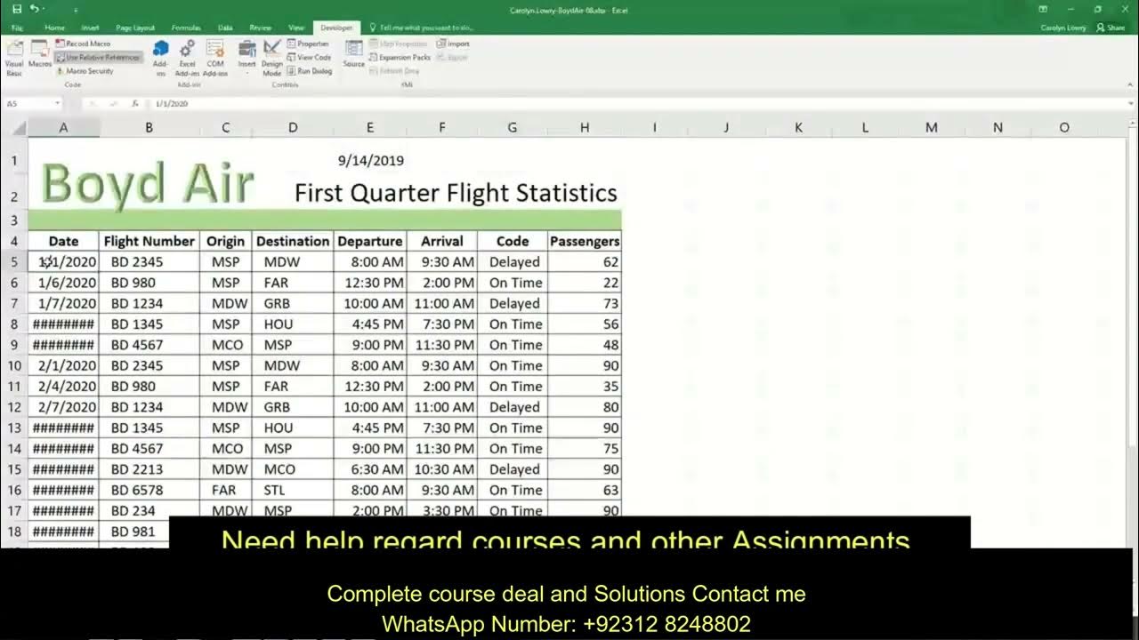Excel 2019 In Practice Ch 8 Guided Project 8 1 | excel 2019 in practice - ch 8 guided project 8 ...