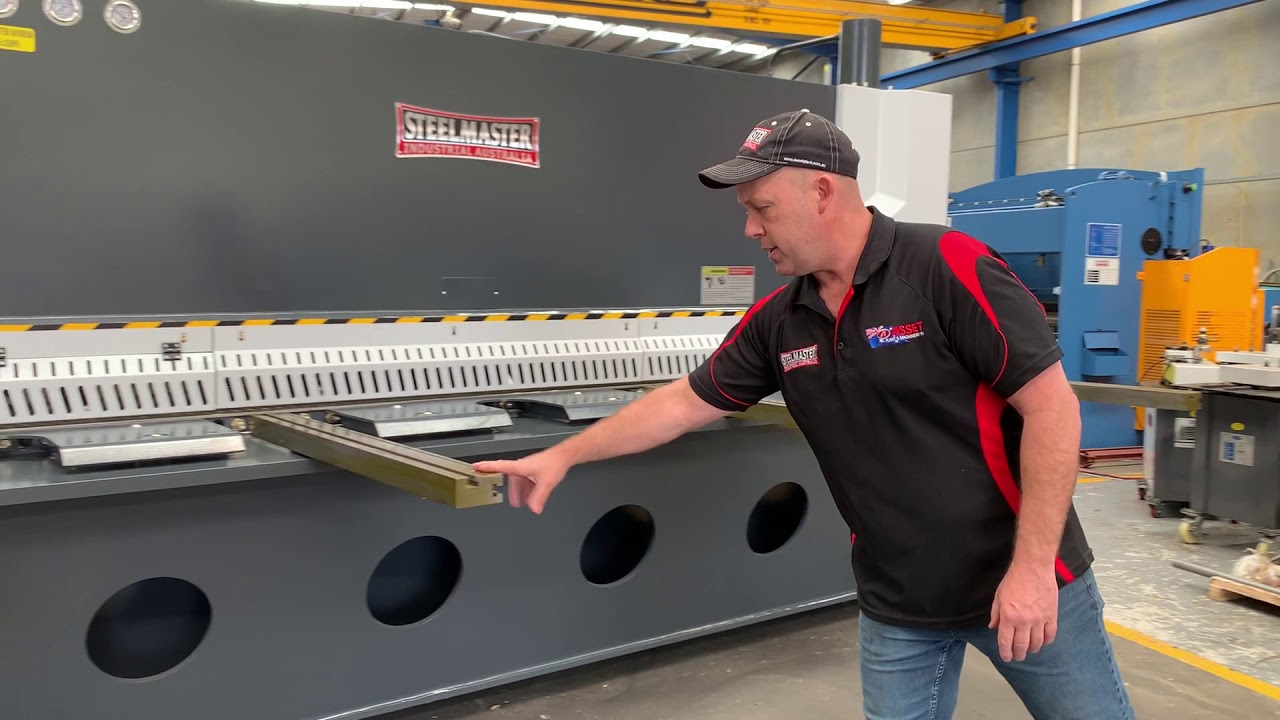 STEELMASTER -MS8-4008PSS. Guillotine Vari Rake 4000mm x 8mm Capacity ...