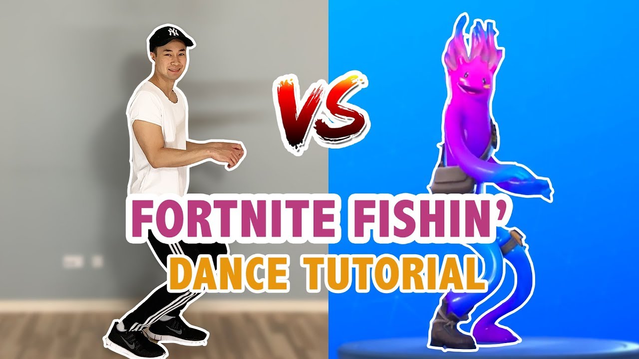 Fornite Fishin Dance In Real Life | Step By Step Tutorial - YouTube