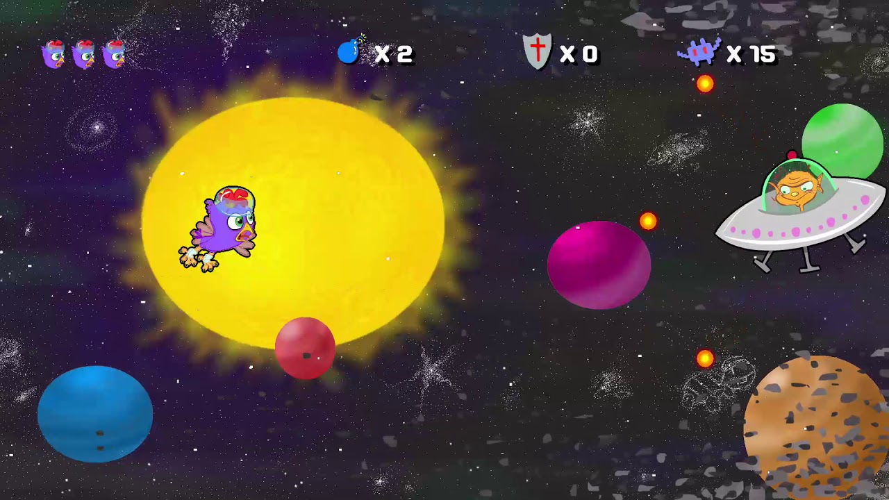 purple space chicken rage - YouTube