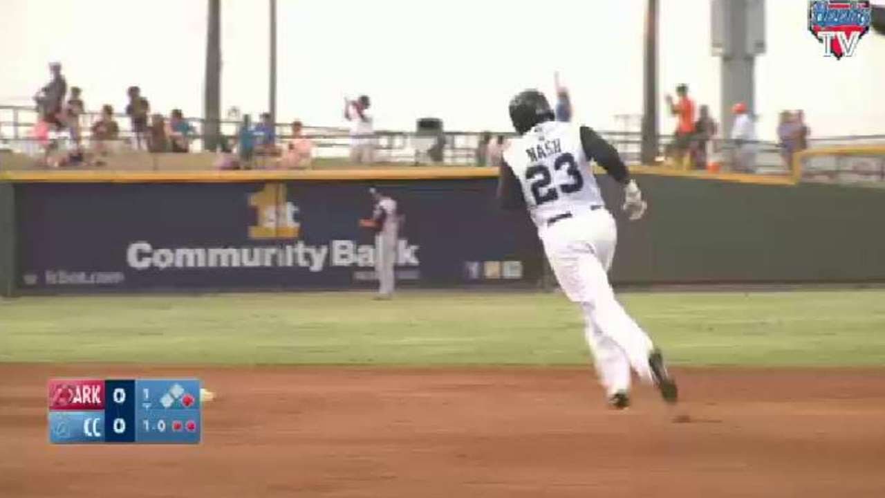 Telvin Nash goes yard for the Hooks - YouTube