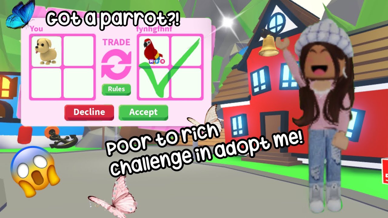 Poor to Rich Adopt me Challenge *FAILED*😭 - YouTube