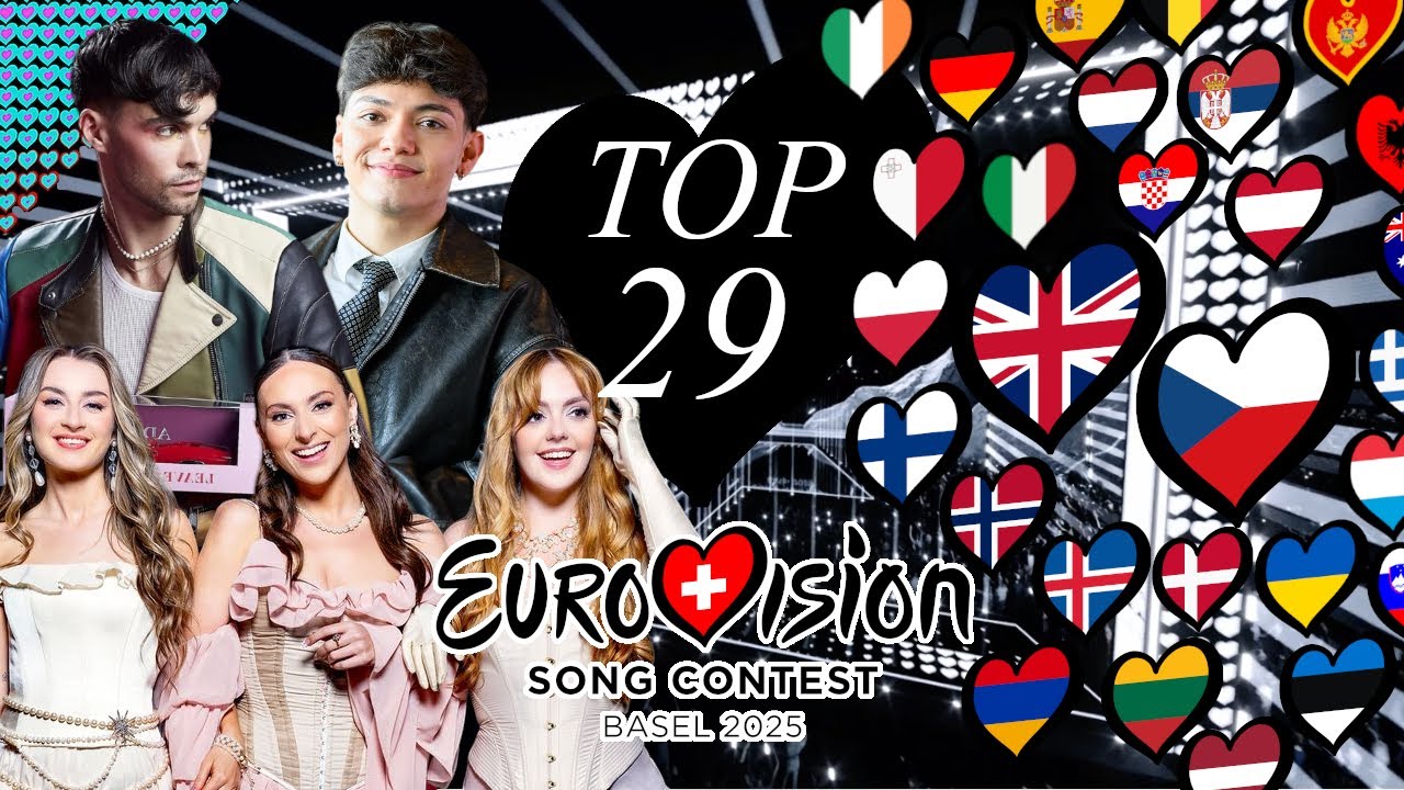 Eurovision 2025 Ranking | TOP 29 | NEW:🇬🇧🇨🇿 - YouTube