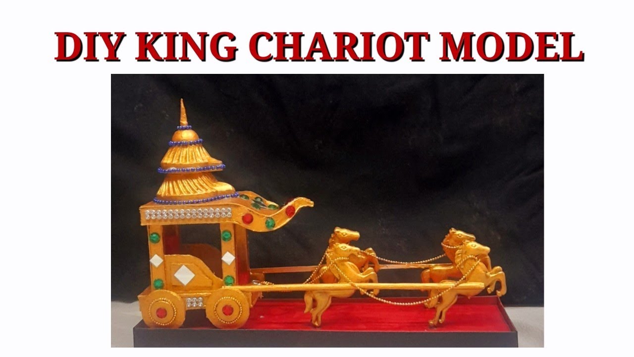 DIY King Chariot Model #diy #homedecor #miniature - YouTube