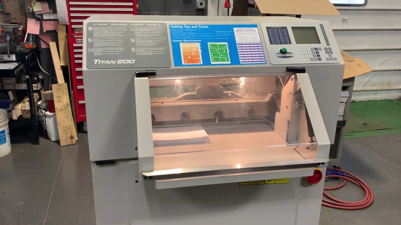 Used Challenge Titan 200 Hydraulic Programmable Paper Cutter - SN ...