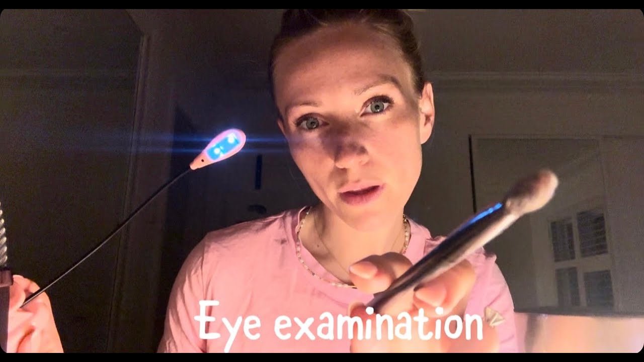 ASMR Eye Exam 🧐 Personal Attention & Subtle Mouth Sounds 👁️ - YouTube
