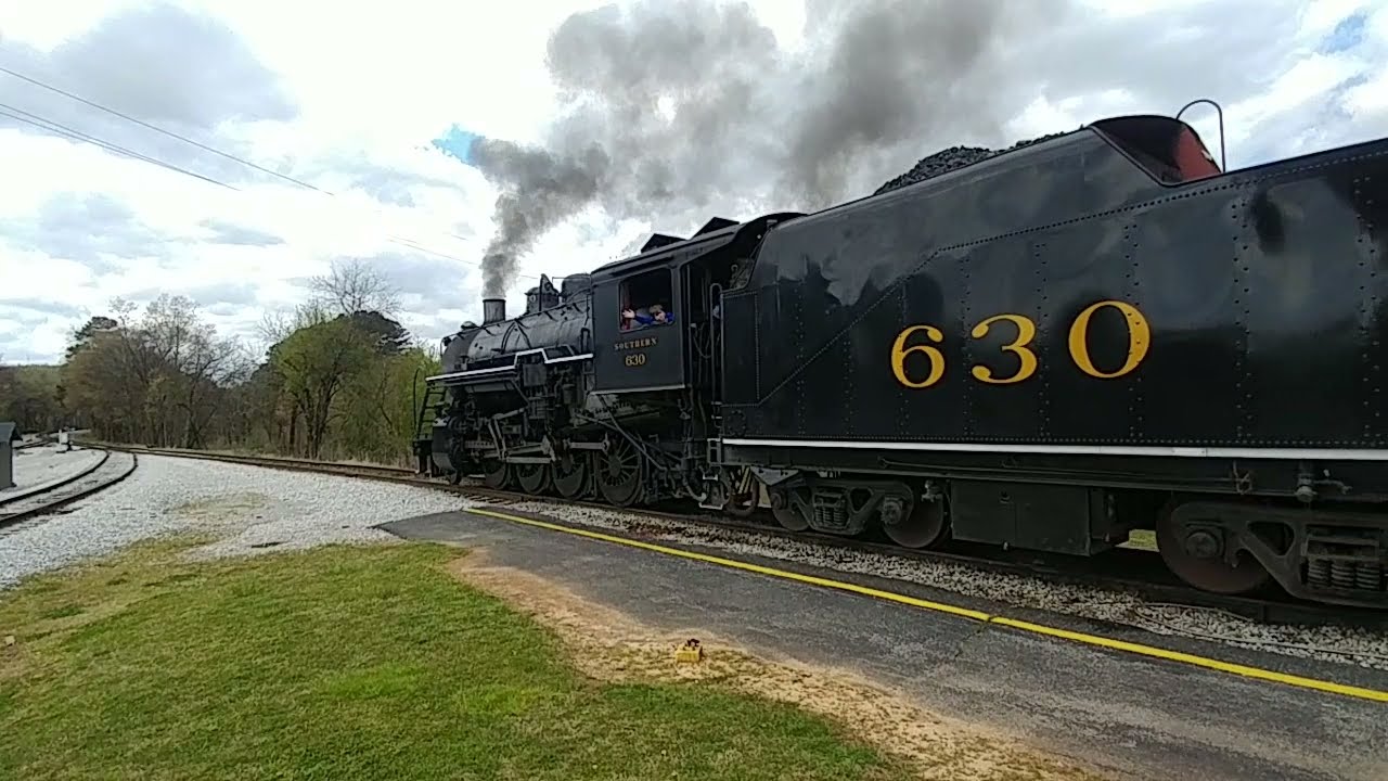 Southern 630 leaving the Tennessee Valley Railroad Museum - YouTube